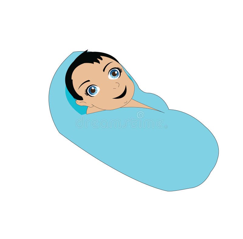 Indian Cartoon New Born Baby Illustration for 2d Animation Stock ...