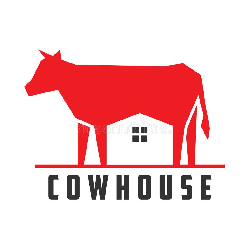 Cow and house logo vector stock illustration. Illustration of presentation - 337617522