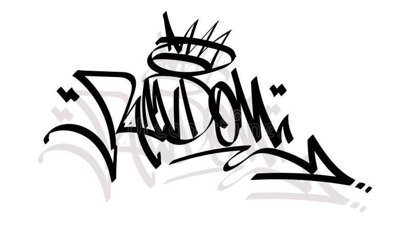 RANDOM Graffiti Tag Style Design Stock Vector - Illustration of vector ...