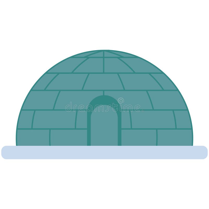 A Winter Stuff Ice House Vector Illustration Stock Illustration ...