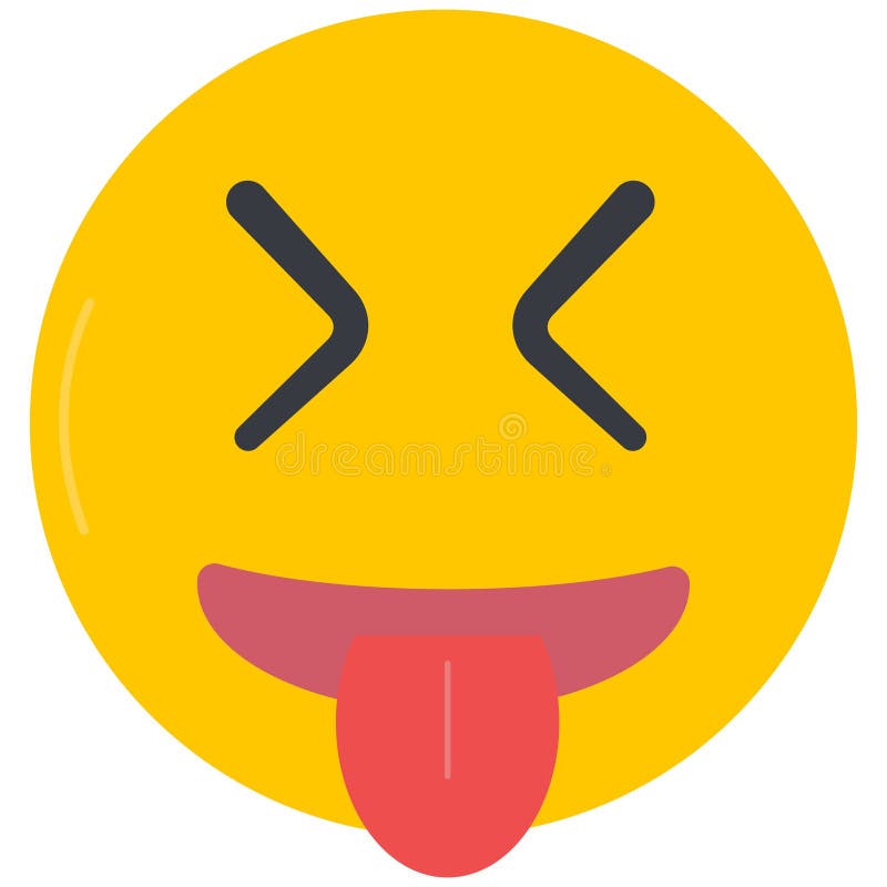 Cute and Cheeky Emoji - Mischievous Emoji Vector Stock Vector ...