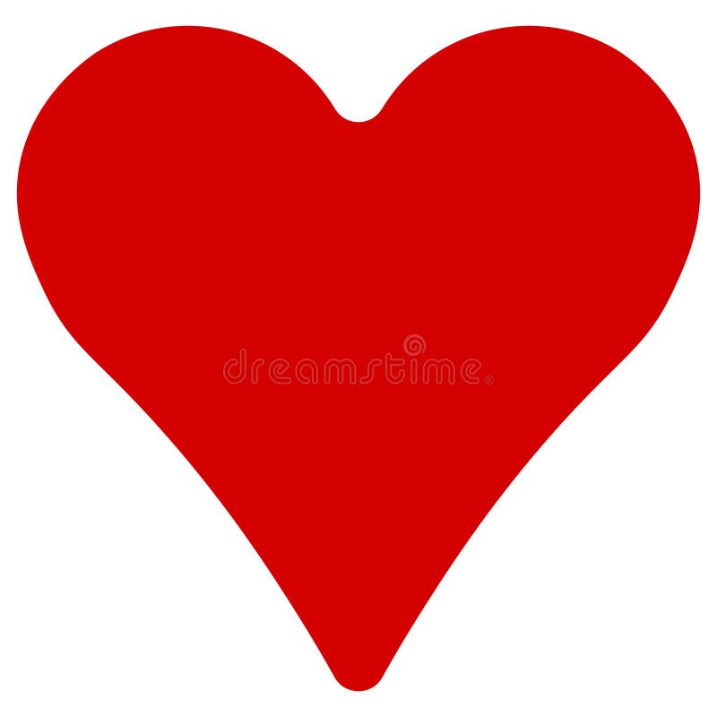 Classic Heart Suit Graphic - Poker Heart Icon Stock Vector ...