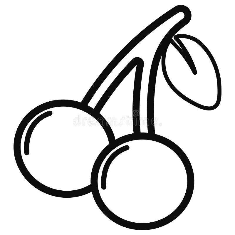 Lucky Cherry Casino Icon - Sweet Cherry Gambling Graphic Stock ...