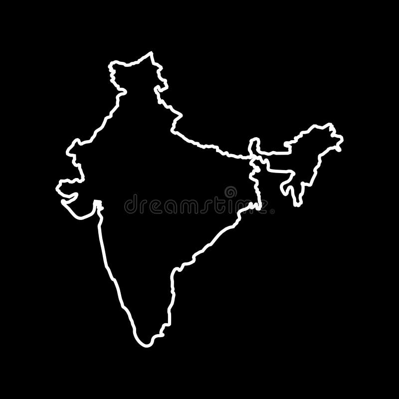 India Map Line Stock Illustrations – 6,647 India Map Line Stock ...