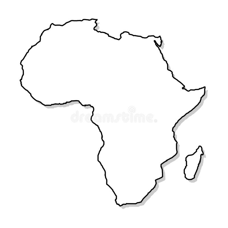 Africa map stock vector. Illustration of afrikos, african - 343407614