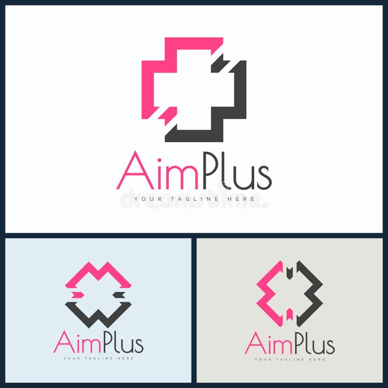 Aim Plus Medicine Cross Modern Pharmacy Hospital Clinic Logo Template ...
