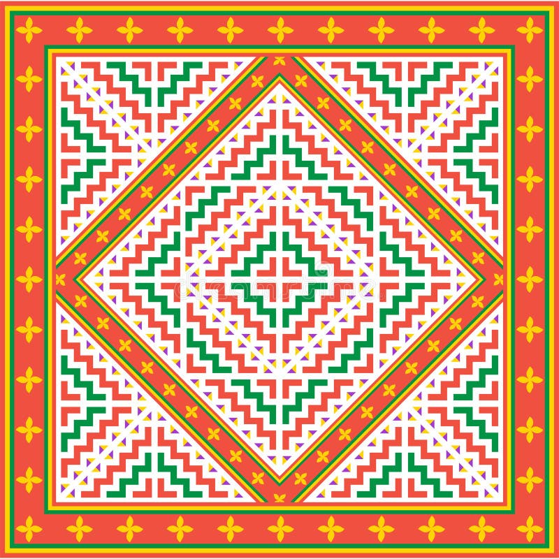 Hmong Original Bag Pattern Designed According To the Original Pattern ...