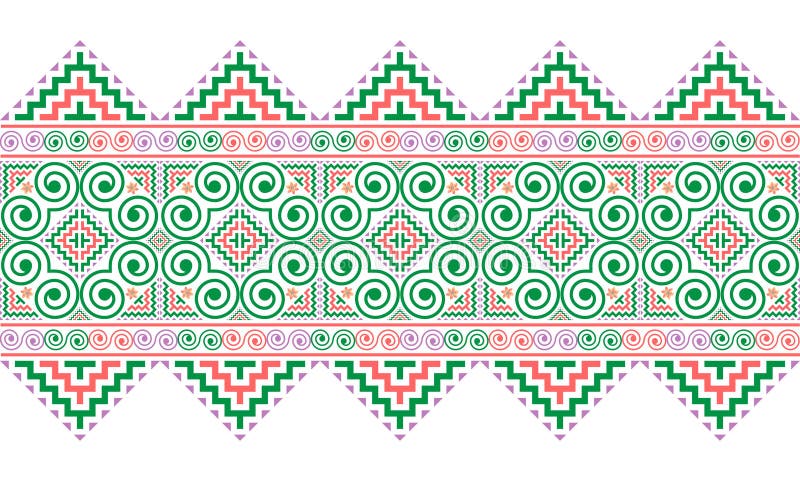 Hmong Ethnic Patterns Imitating Hmong Embroidery, Which is a ...