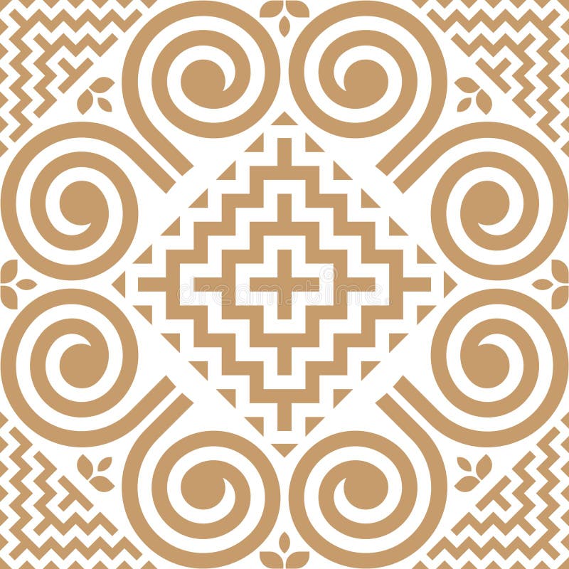 Golden Hmong Ethnic Pattern Imitating Hmong Embroidery, Which is a ...