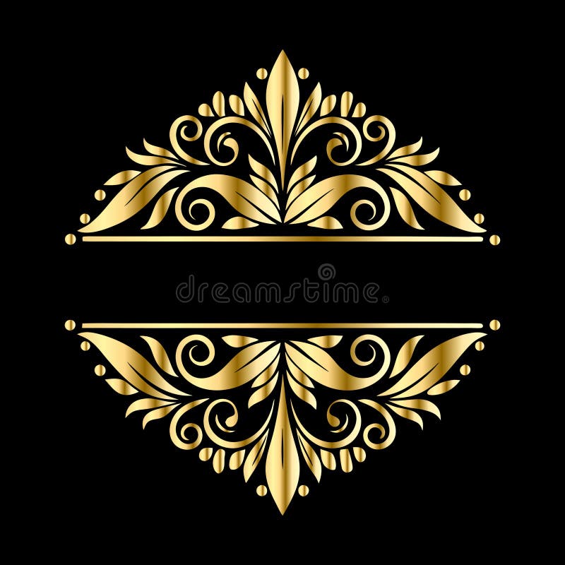 Classic Shape Design Emblems: Royal Style Ornate Lettering for Wedding ...