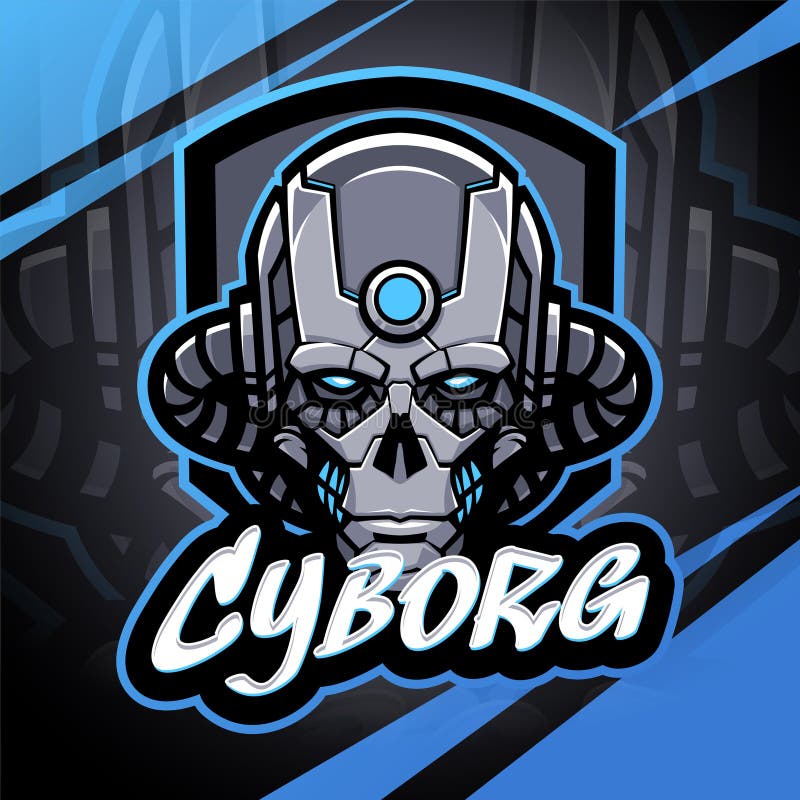 Cyborg Head Icon with Gears Stock Vector - Illustration of power ...