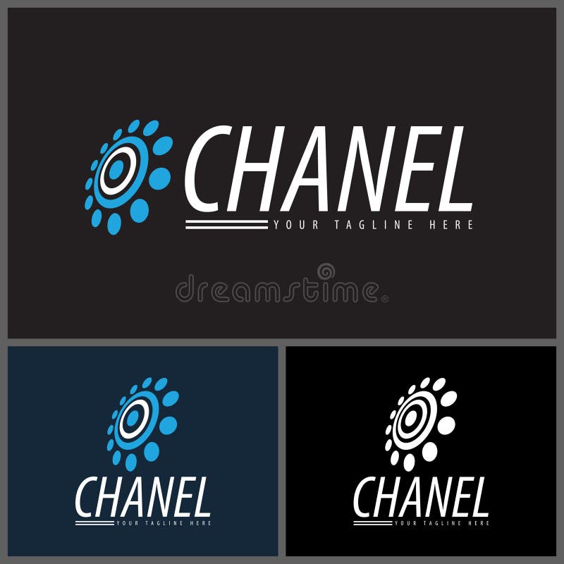 Channel Satellite Orbit Logo Font Initial Design Templates Stock Vector ...