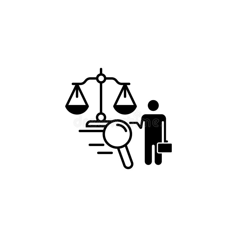 Law Consultation icon stock vector. Illustration of text - 347594879