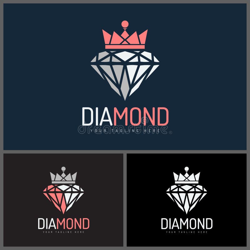 King Queen Luxury Mosaic Gemstone Logo Stock Illustrations – 2 King ...