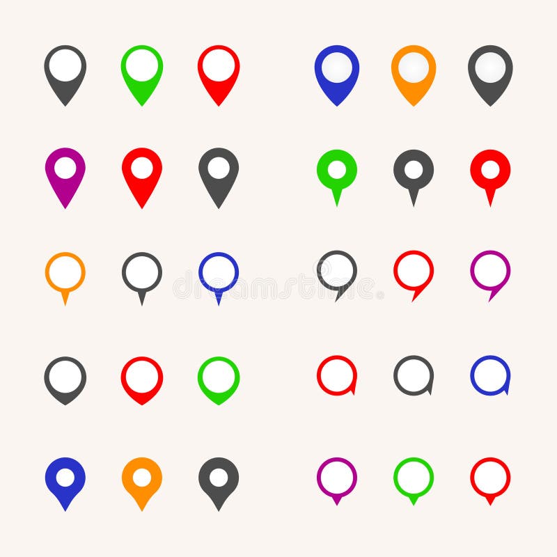 Map pin icon stock vector. Illustration of number, domain - 349063638