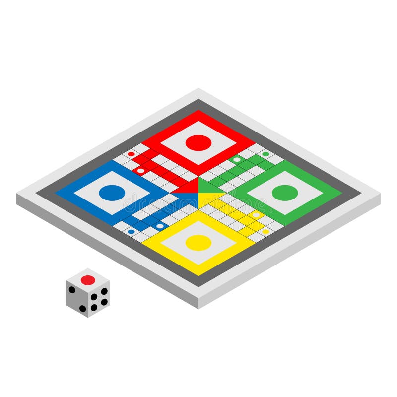 Ludo Game Board 3D stock illustration. Illustration of item - 352065127