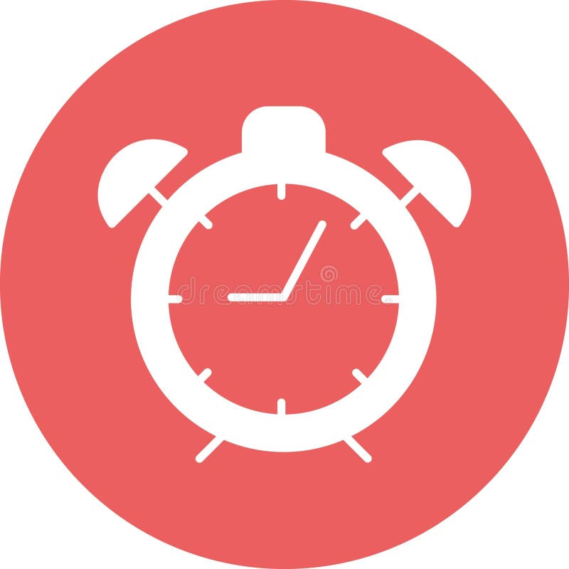 Delivery Time Clock with Isolated Background Stock Illustration ...