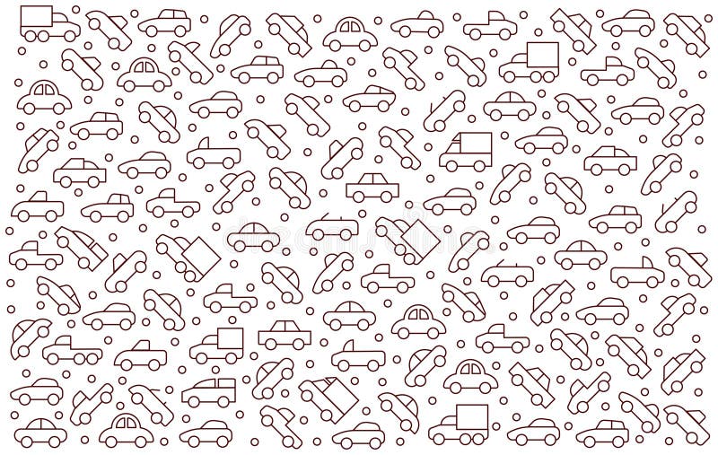 Abstract cars pattern stock vector. Illustration of font - 356682468