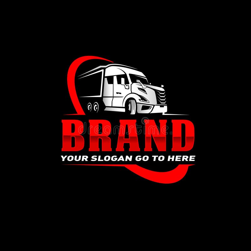 Creatife Vector of Truck Logistic Cargo Logo Stock Illustration ...