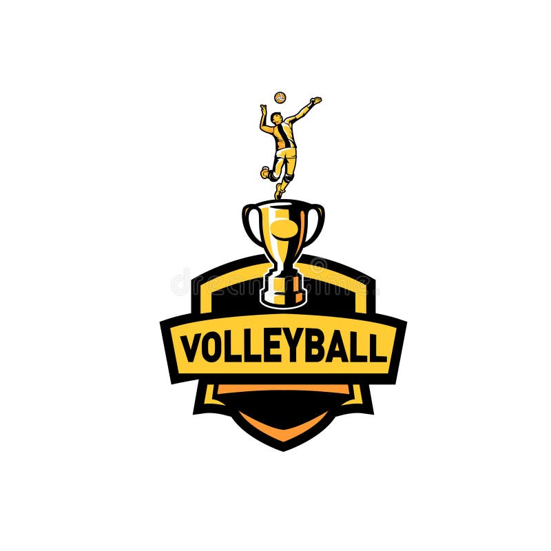 Creative Volleyball Logo Club and Tornament Stock Illustration ...