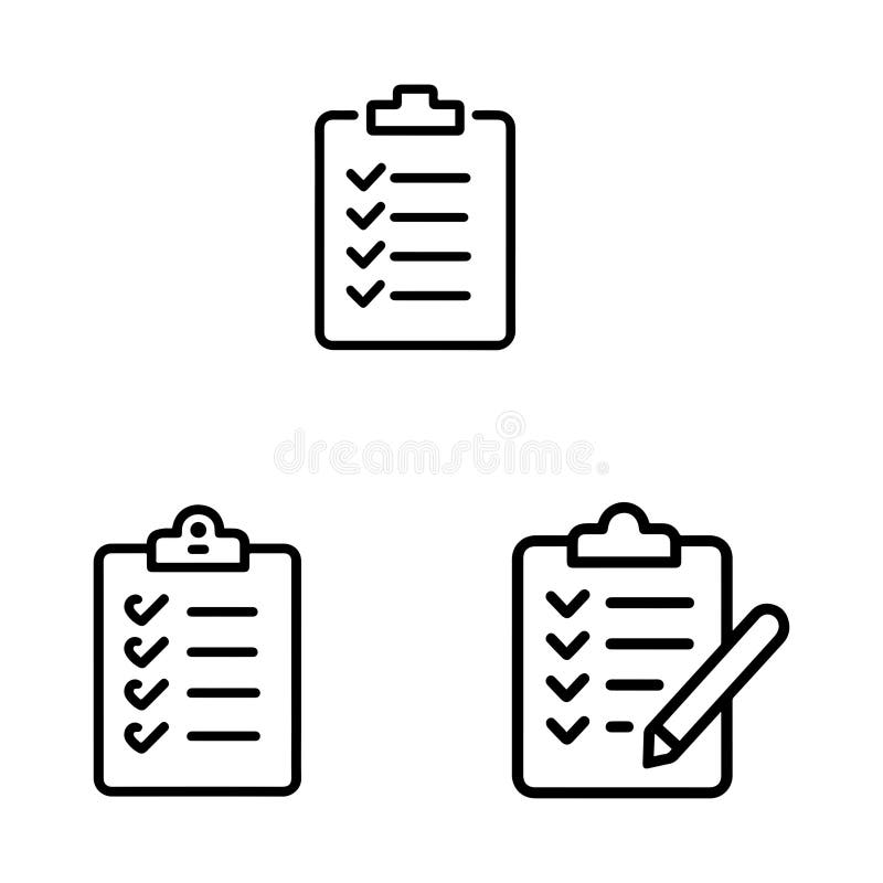 Checklist Color Icons Stock Illustrations – 3,020 Checklist Color Icons ...