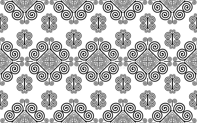 Vector Illustration of Hmong Ethnic Pattern. Stock Illustration ...