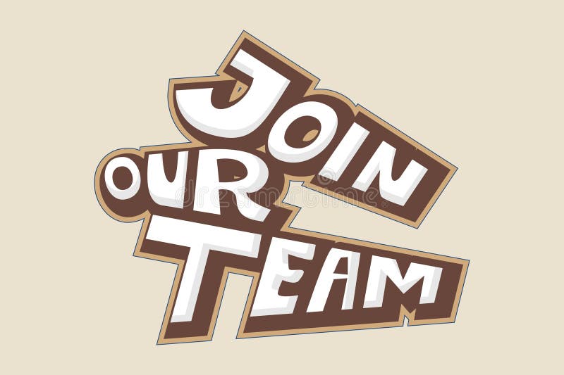 Join Our Team Sign Vector stock vector. Illustration of speech - 364167671