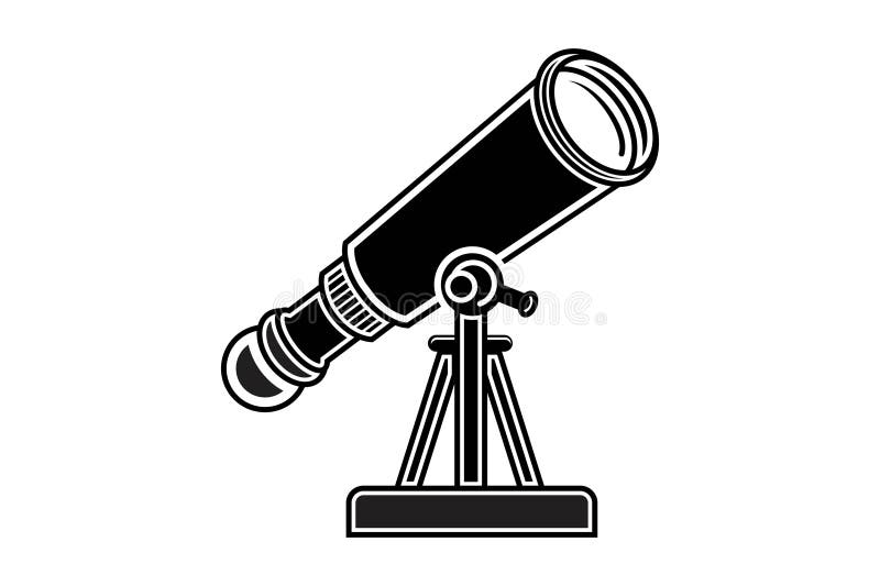 Telescope Graphic for Science Projects Stock Vector - Illustration of ...