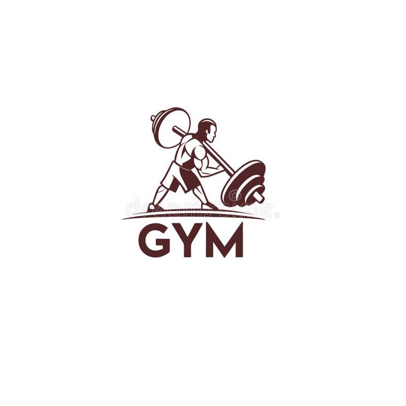 Stylish and Energetic Gym Training Logo with a Muscular Figure ...
