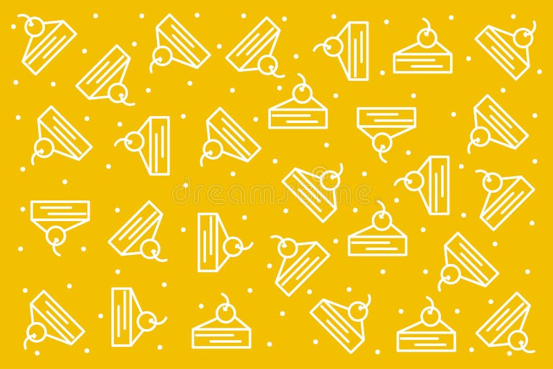 Abstract Triangle Cherry Cake Pattern Stock Illustration - Illustration ...