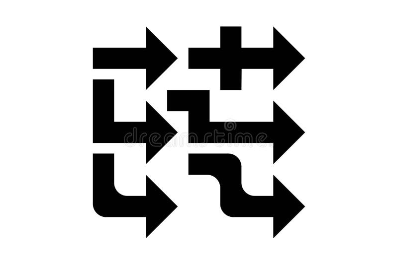 Abstract Arrow Direction Vector Stock Vector - Illustration of logo ...