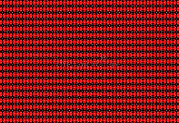 Classic Checkerboard Pattern Diamond Red Black with Strip White Line ...