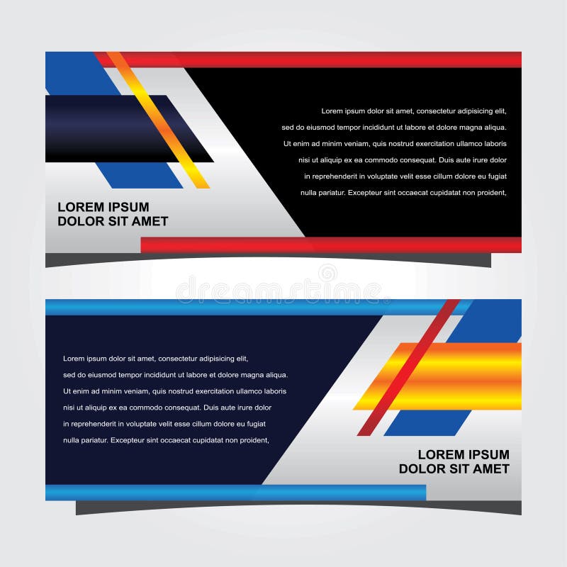 Set of Business Banner Design Template Illustrators Vectors Stock ...
