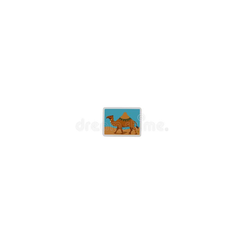 Printable Sticker Pictures about Cartoon Animated Minimal Camel Animals ...