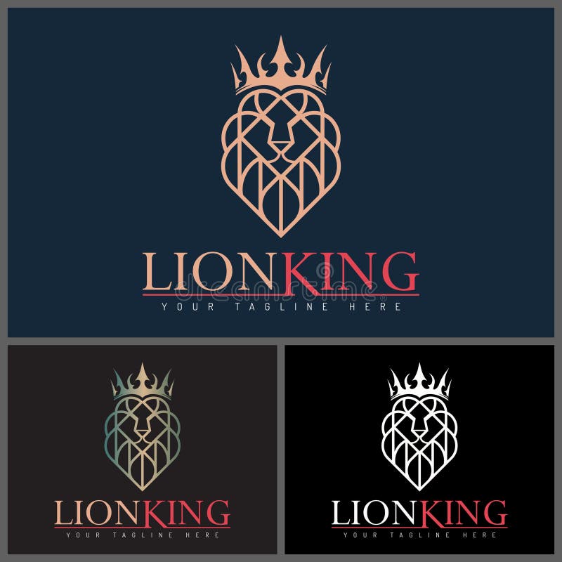 Luxury Heraldic Royal Lion King Logo Design Stock Illustrations – 1,417 ...