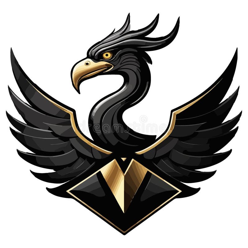 An Illustration of a Vector Design Logo of a Garuda Bird Stock ...