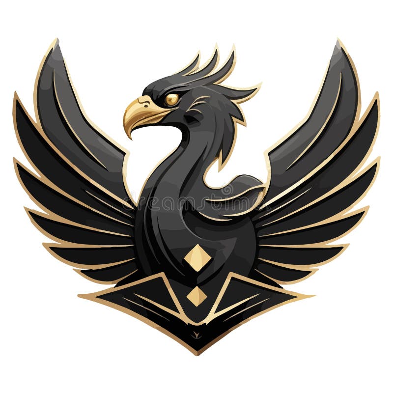 An Illustration of a Vector Design Logo of a Garuda Bird Stock ...