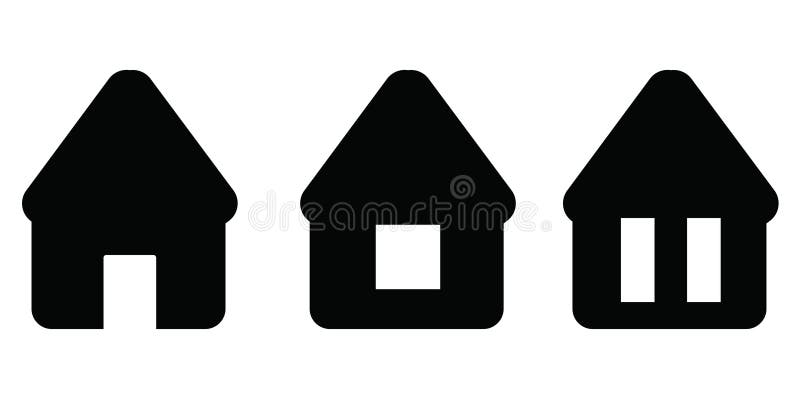 Home Icon Set for Website & App Design - Editable EPS Vector ...