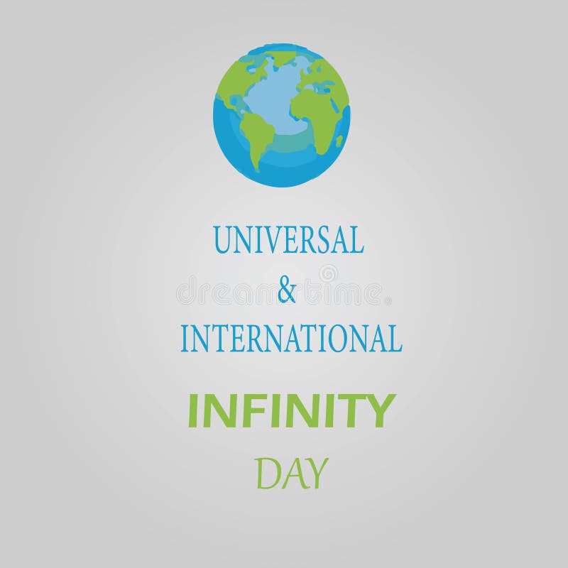 Universal International Infinity Day Design with World Map for Social ...