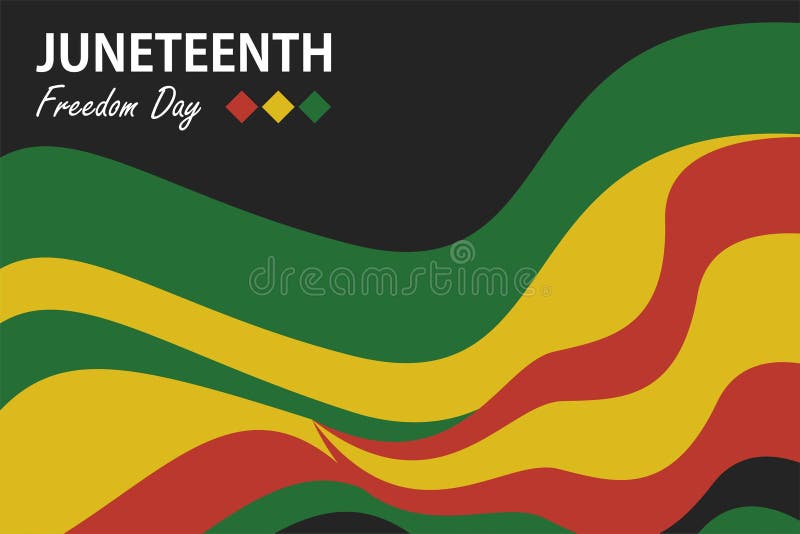 Juneteenth Freedom Day Abstract Background Design Stock Illustration ...