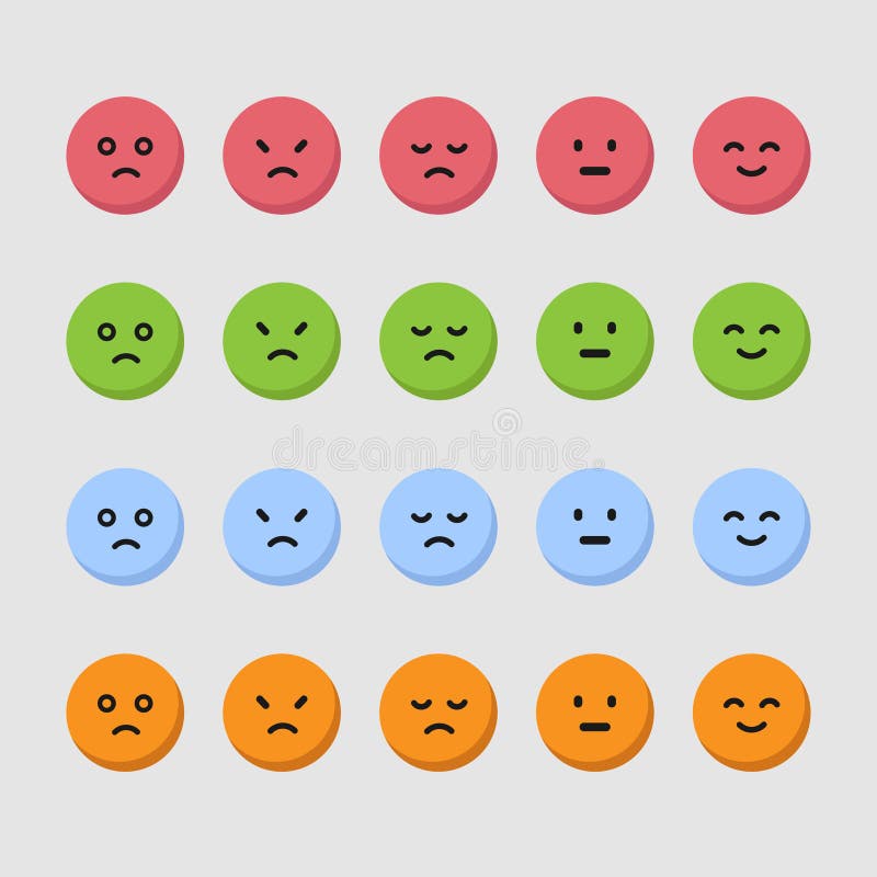 Emoji Happy Neutral Sad Face Stock Illustrations – 1,068 Emoji Happy ...