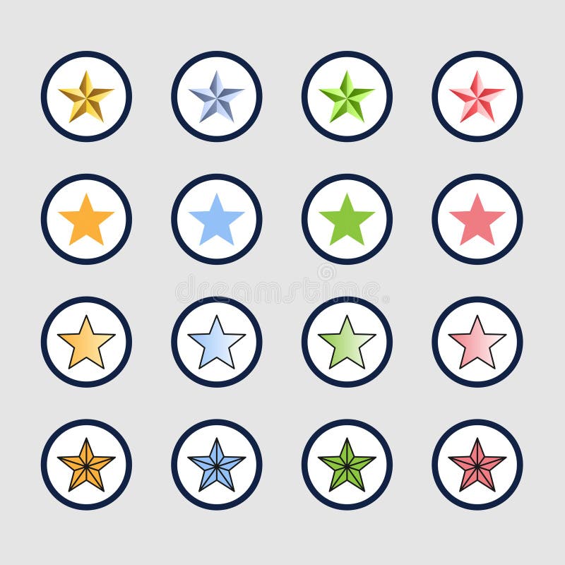 Star Rating, Positive Feedback Style Collection. Customer Review with ...