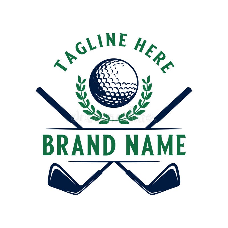 Professional Golf Sport Logo, Golf Club and Ball As Icon for Golfer ...