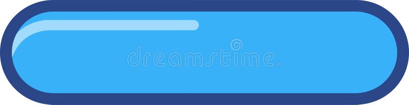 Elongated Blue Button with a Rounded Rectangular Shape. Stock Vector ...