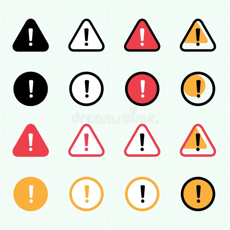 Warning Sign Icon. Simple Vector Filled Flat in Attention Sign Icon ...