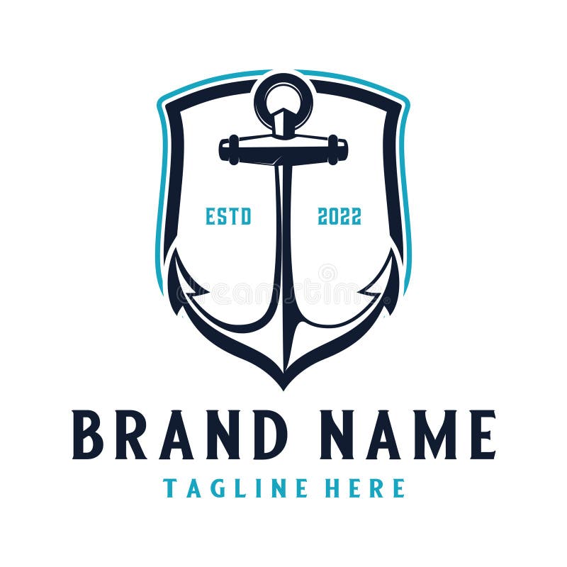 Anchor Logo. Anchor Icon Marine Company Design Stock Vector ...