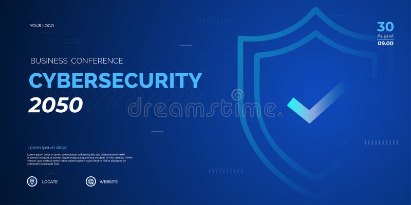 Conference Cyber Security Invitation Poster Template Stock ...