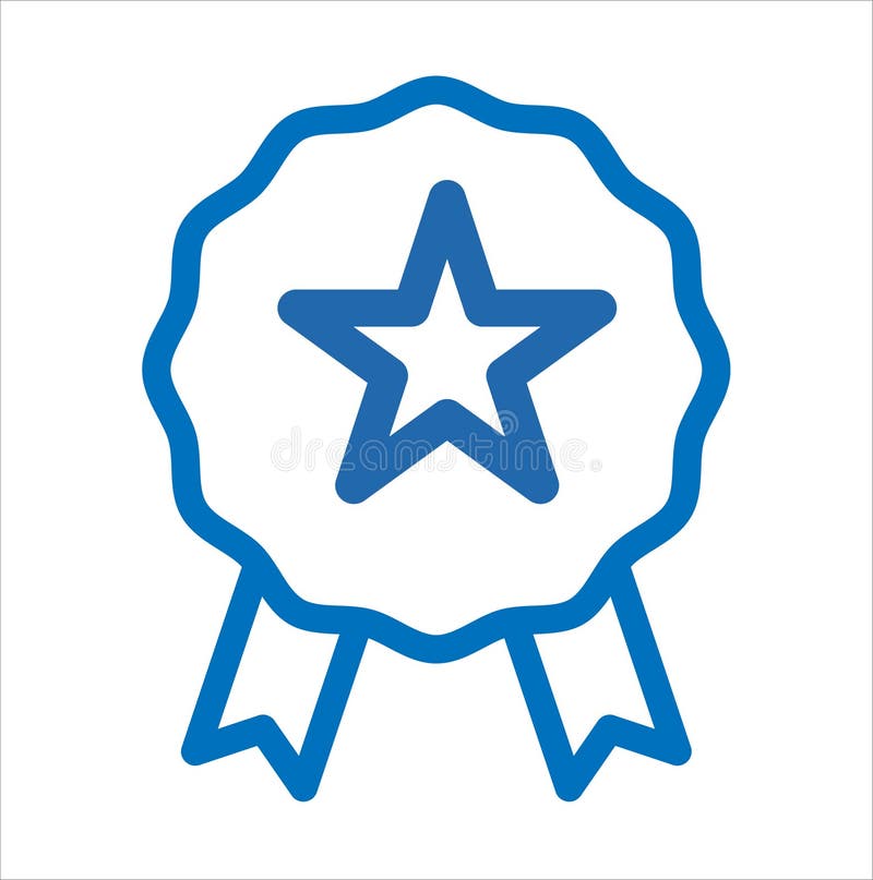 Ranking Star Line Icon Vector Stock Illustration - Illustration of ...