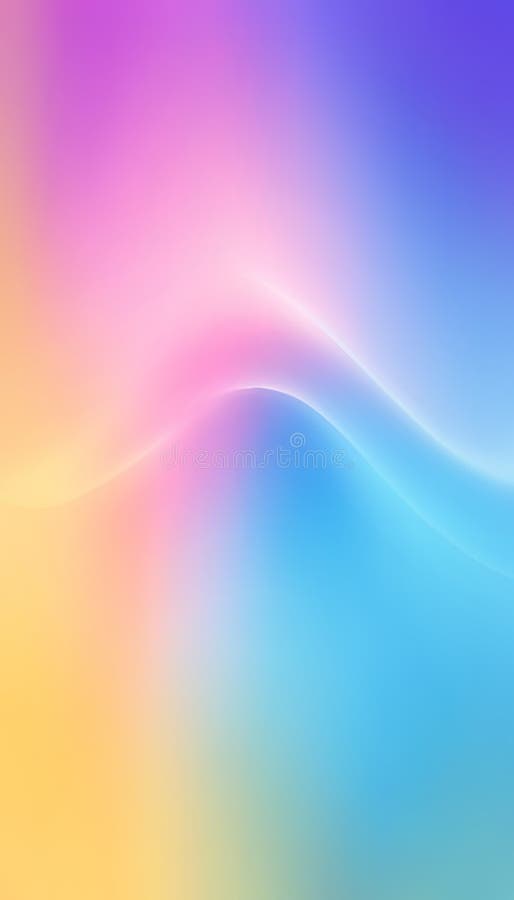 Abstract Gradient Background with Dreamy Yellow, Pink and Blue Soft ...