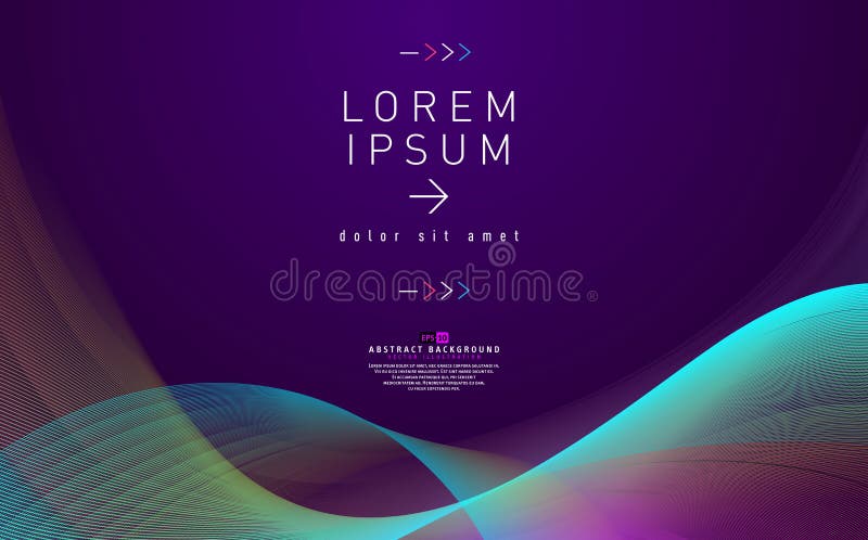 Abstract Shining Wave Background Poster Template Stock Vector ...